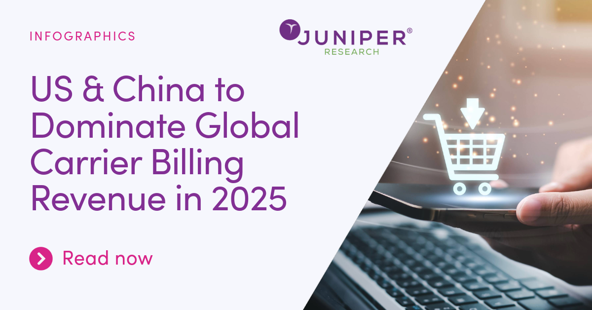 US & China to Dominate Global Carrier Billing Revenue in 2025